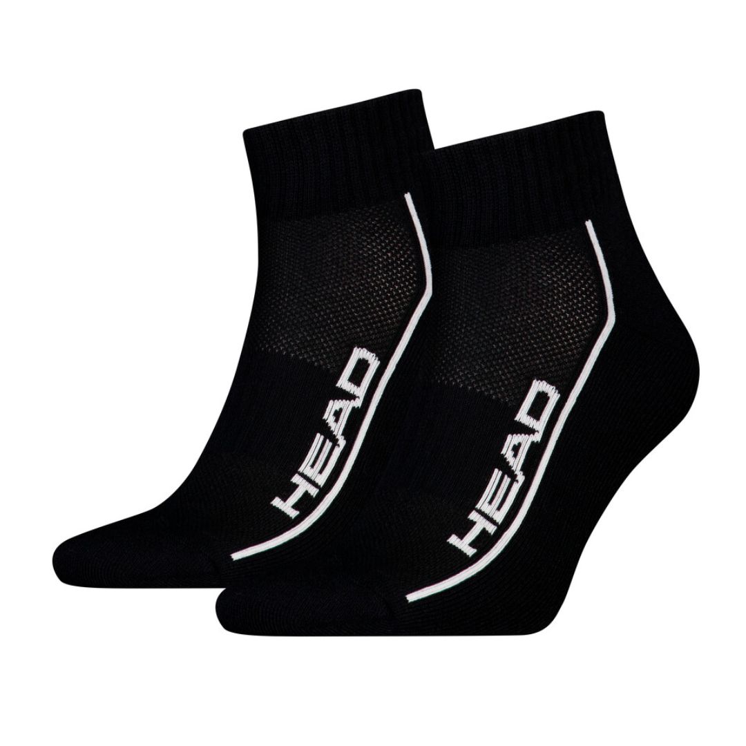 Head Performance Quarter Socks 2-Pack Black | Sukat